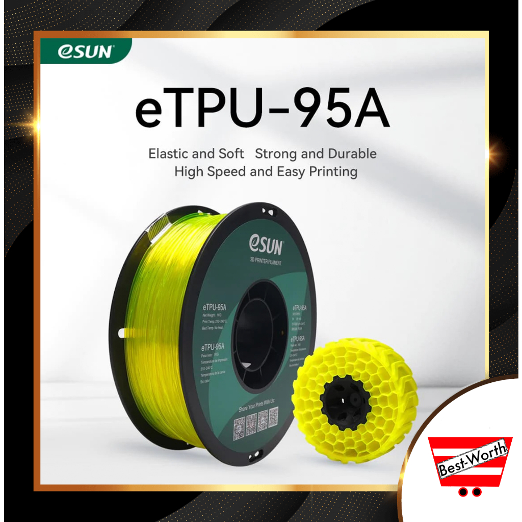 Esun 3D Printer Flexible Filament TPU 95A 1.75mm | Shopee Philippines