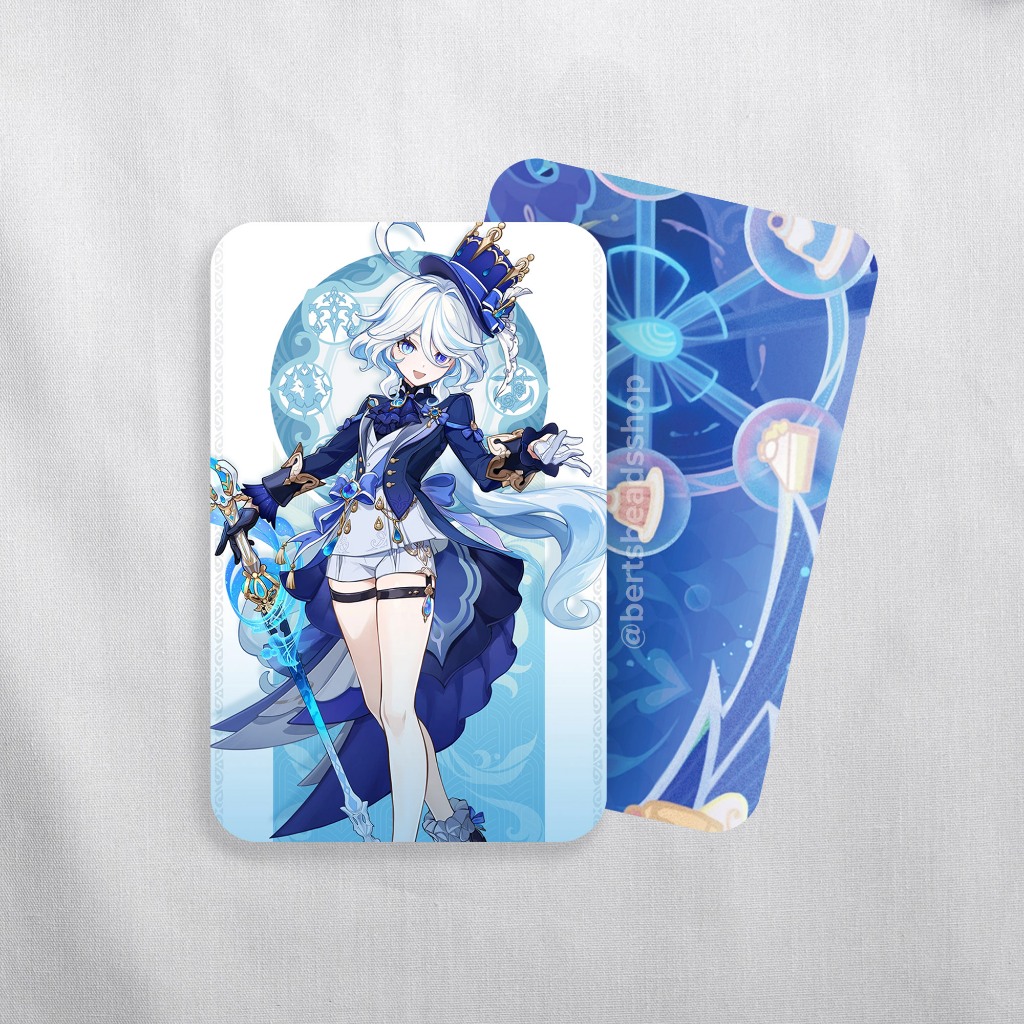 Genshin Impact Photocards - FURINA Textured Photocards Front and Back ...