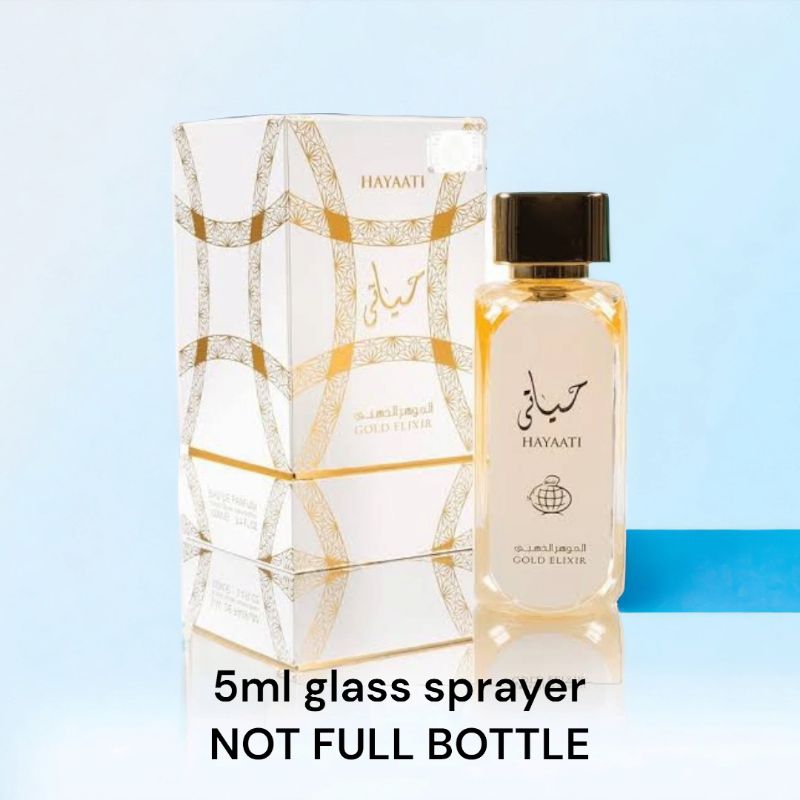 LATTAFA HAYATI GOLD ELIXIR 5ml decant | Shopee Philippines