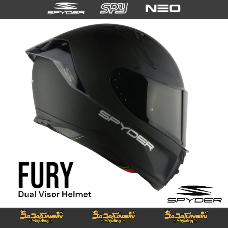SPYDER Fury Dual Visor Helmet | Shopee Philippines