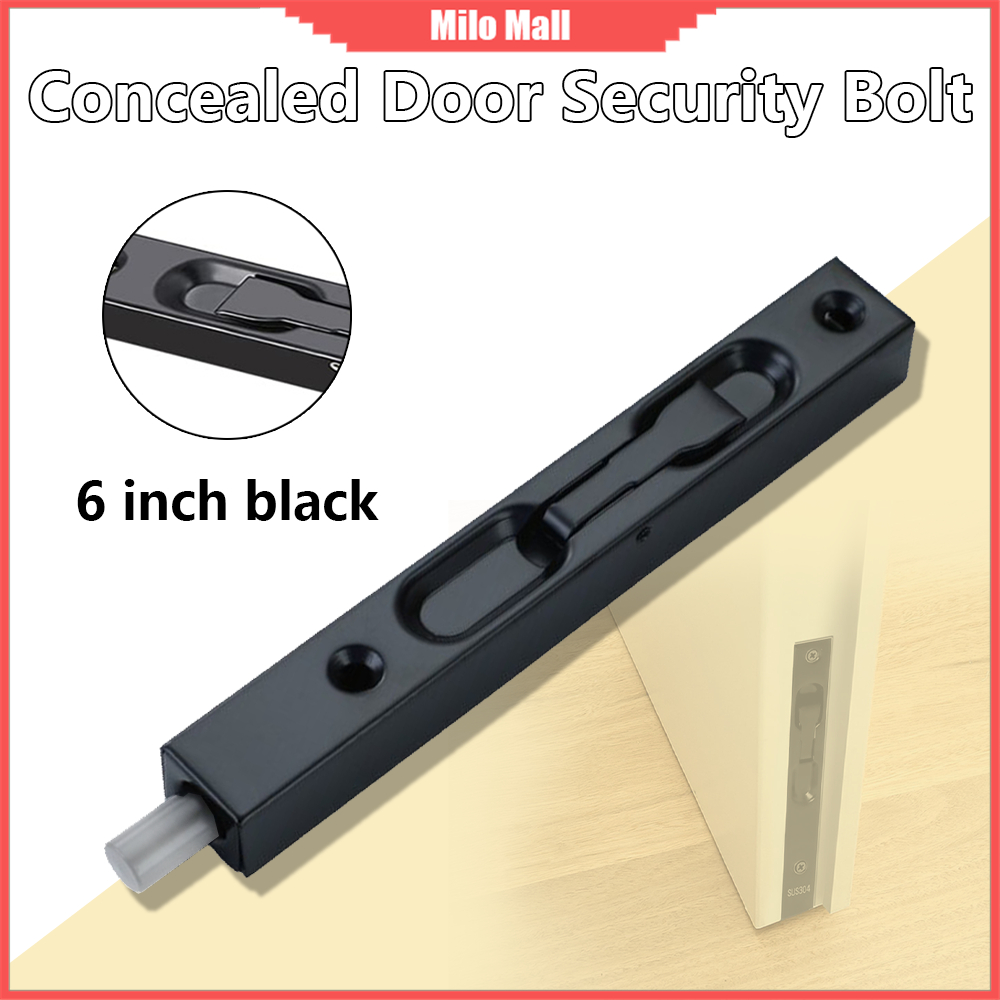 Fireproof Brushed Stainless Steel Flush Concealed Door Security Bolt ...