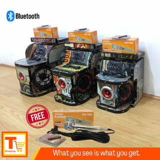 MINI VIDEOKE/KARAOKE BLUETOOTH SPEAKER WITH PLATINUM MICROPHONE AND USB ...