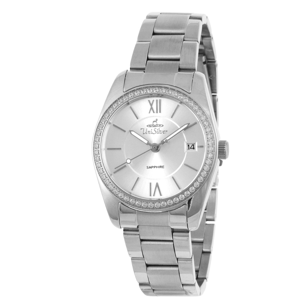 UniSilver TIME Women's Large Silver Stainless steel Analog watch KW3615 ...