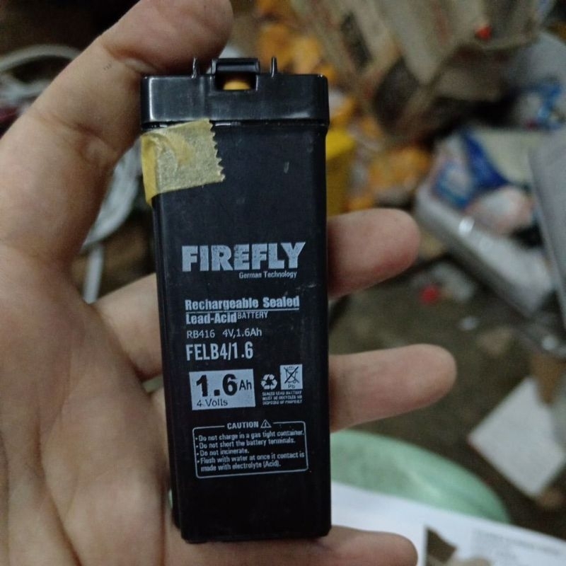 FIREFLY 4v 1.6Ah Rechargeable Sealed Lead Acid Battery per pc | Shopee ...