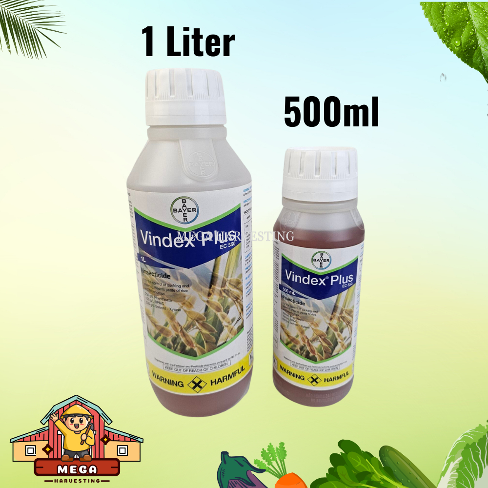 VINDEX PLUS 1L 500ML INSECTICIDE FOR CROPS RICE CORN TOBACCO CITRUS ...