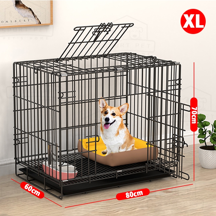 Cat Cage 4 Layer With Litter Box Pet Cage Foldable Sturdy Pet Furniture ...