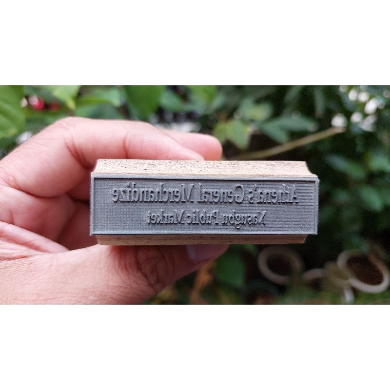 Personalized Rubber Stamp (3in x 1in) | Shopee Philippines