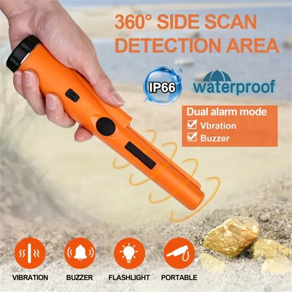 Pointer type metal detector precise positioning waterproof handheld ...