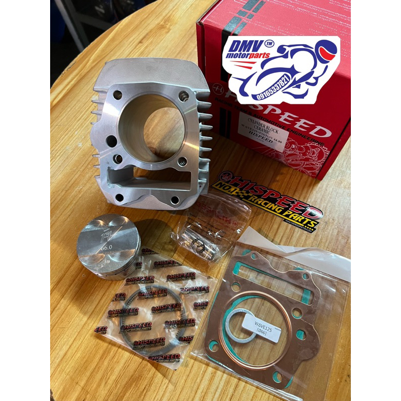 Hispeed Chromebore Cylinder Block 66mm Pin13 4 Valve Casting Piston for ...