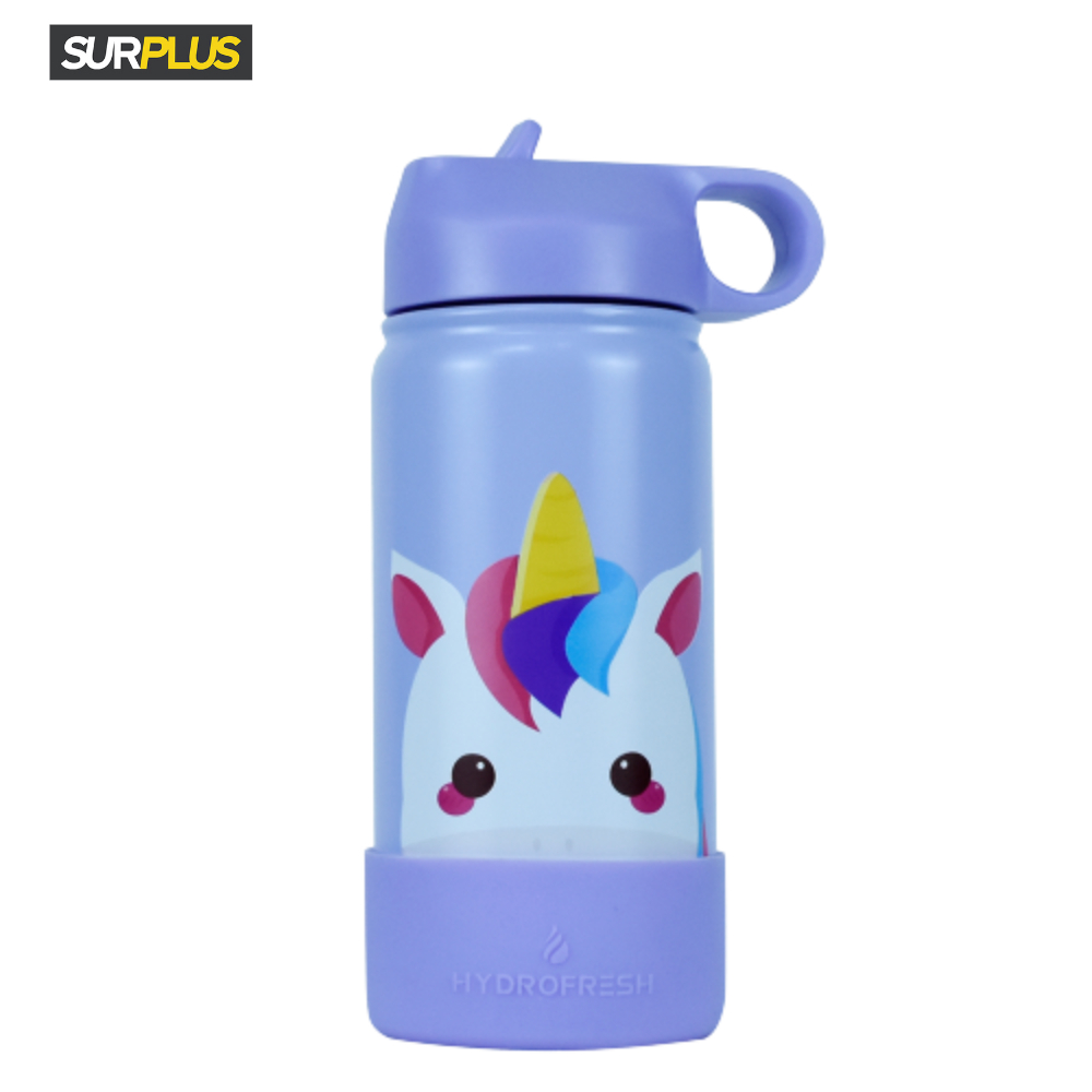 Surplus Hydrofresh Kids Printed Flask with Straw 430mL With Silicon ...