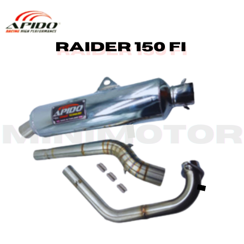 APIDO PIPE FOR RAIDER 150 FI NEW VERSION WITHOUT ADJUSTABLE (CHROME ...