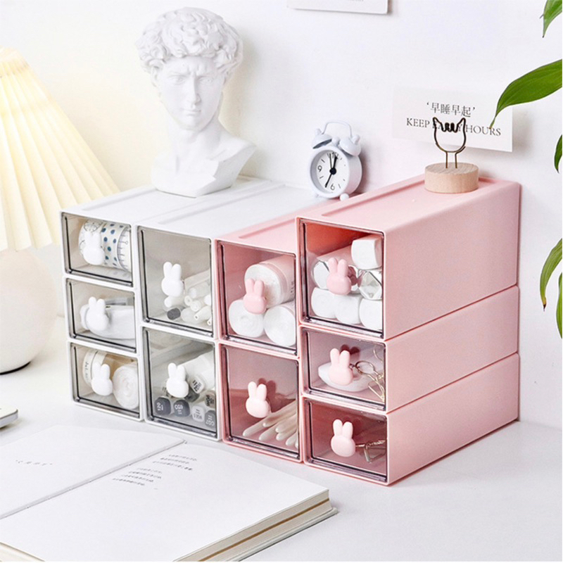 CLEARANCE PP Ins White Desk Organizer Drawer Rack Stationary Storage ...