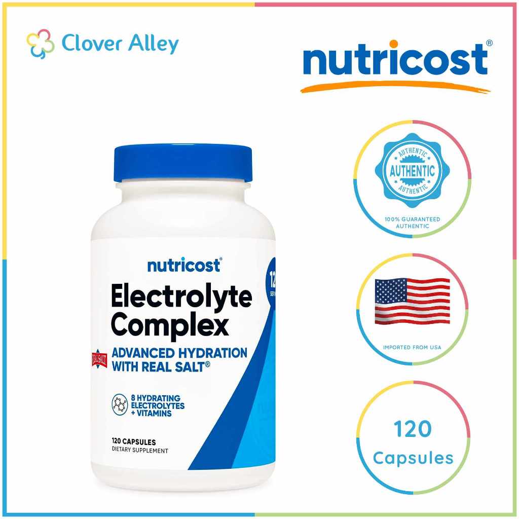Nutricost Electrolyte Complex, 120 Capsules (09/2027 expiry) | Shopee ...