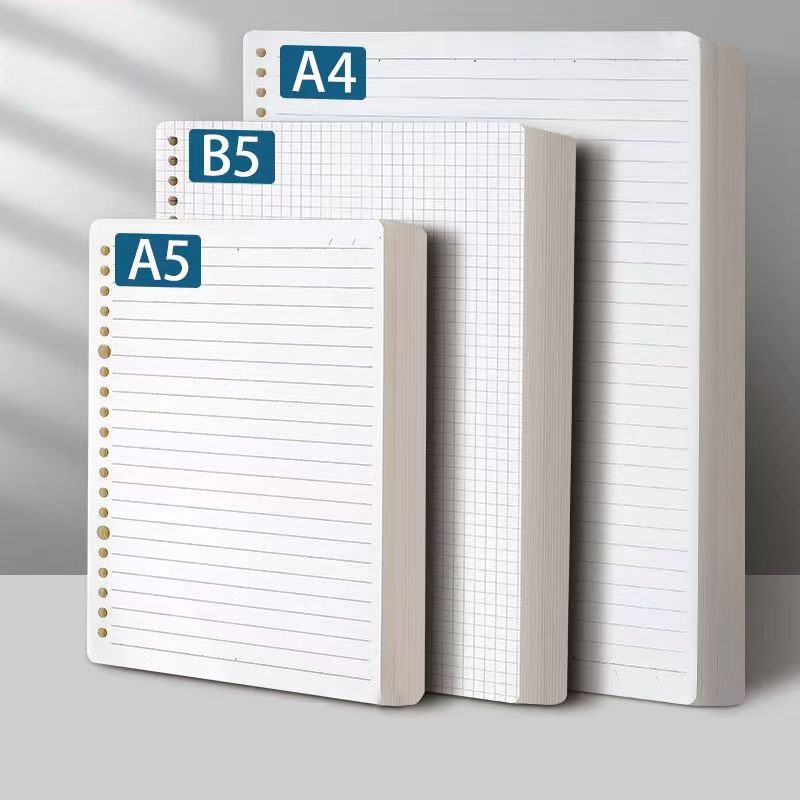 A5/B5 Notebooks Refill pages 20/26 Holes Binder refill 50 sheets loose ...