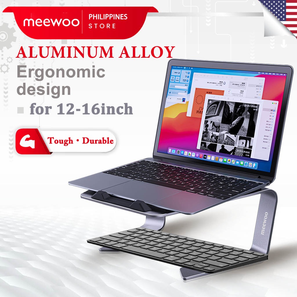Meewoo Laptop Stand Aluminium Alloy Stand Multi-Angle Laptop Cooler ...