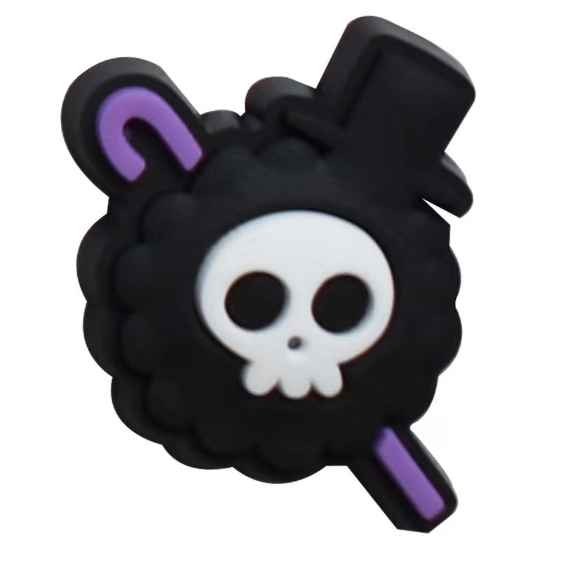 new 16 colors one piece skull series cartoon anime jibbitz for crocs ...