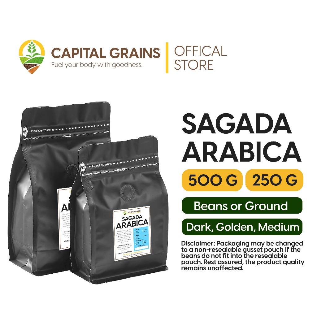 [CG] Sagada Arabica Coffee in Resealable Pouch Beans or Ground (500g ...
