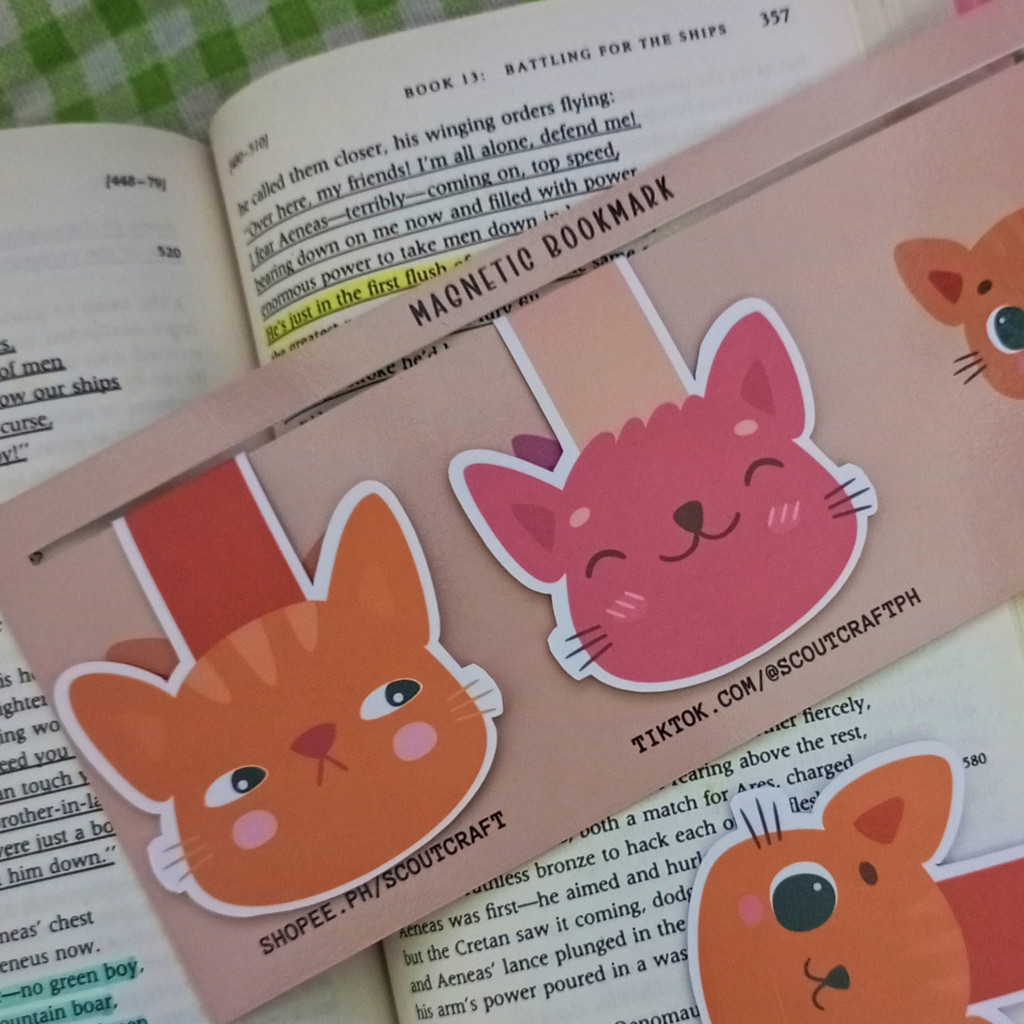 Cat Magnetic Bookmarks Pack | Shopee Philippines