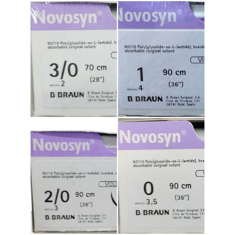 BBraun Novosyn sutures round & Cutting (sold per dozen/12pcs) | Shopee ...
