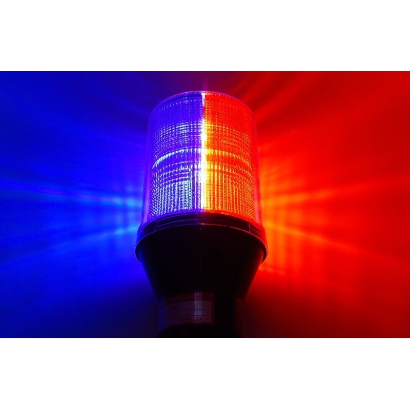 Red and blue led light police Motorcycle pole beacon light | Shopee ...