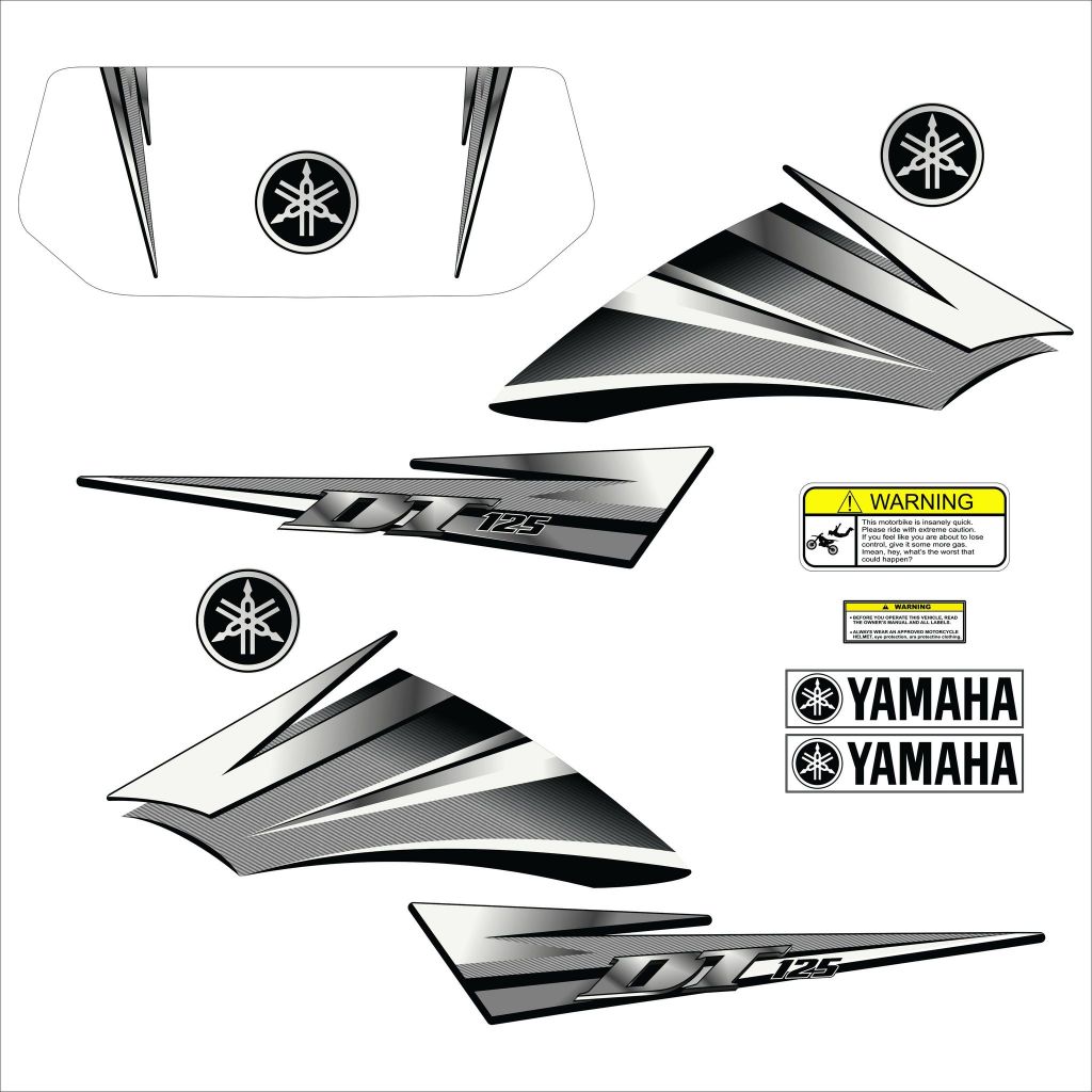 Yamaha DT 125 Graphics kit Sticker Decal | Shopee Philippines