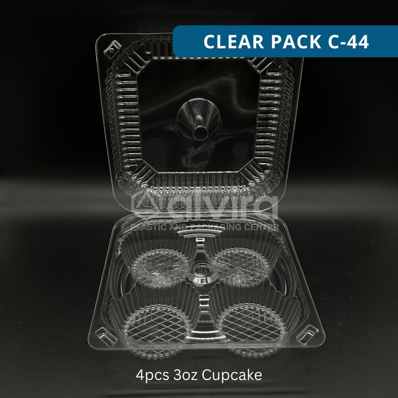 10pcs Clear Pack Clamshell square, rectangle, round for pastry, cake ...