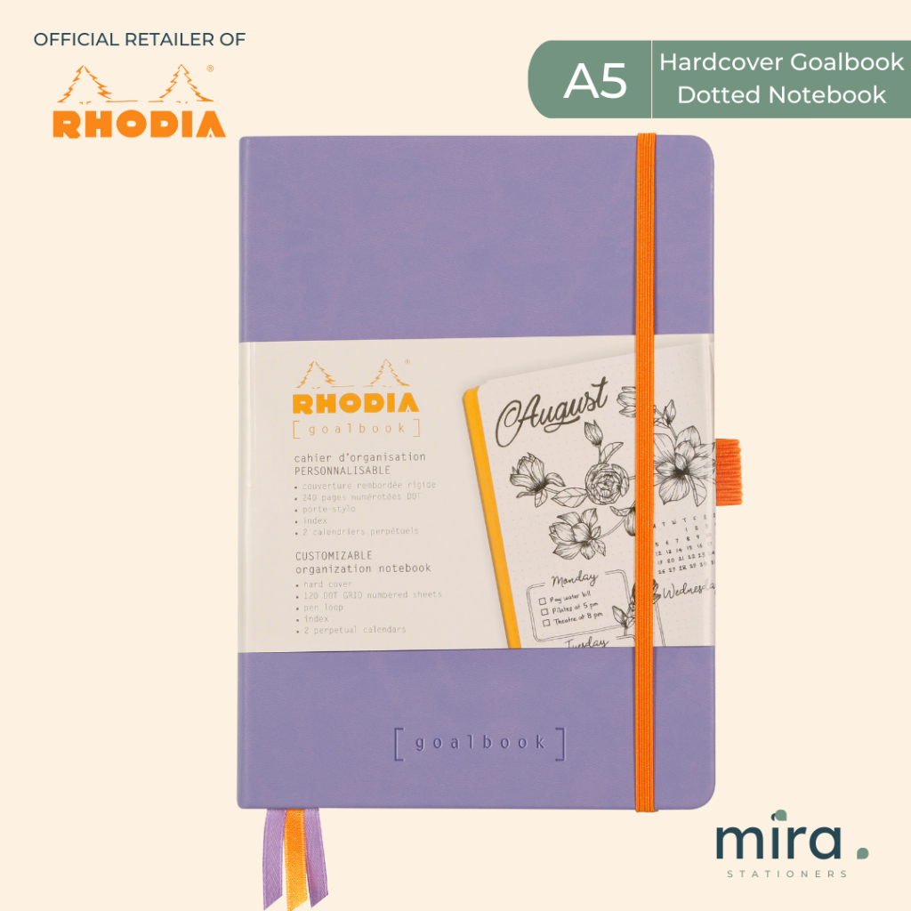 Rhodia - Goalbook Bullet Journal - A5 Dotted Hardcover | Shopee Philippines