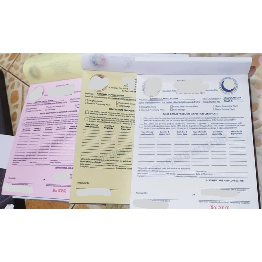 CUSTOMIZED CARBONLESS OFFICE PADS RECEIPT AND FORMS WHOLE SHEET ...