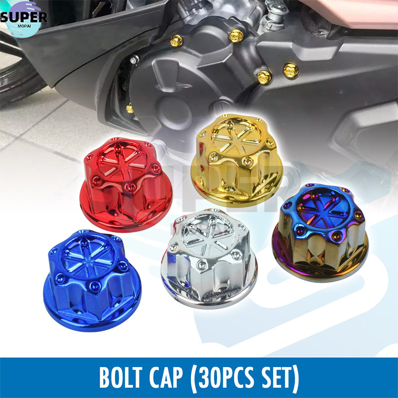 Motorcycle Thai Bolt Cap Crew Nut Universal 30PCS | Shopee Philippines