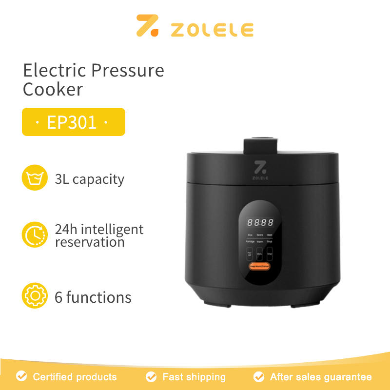 ZOLELE EP301 Multifunctional Electric Pressure Cooker 3L Timer Rice ...