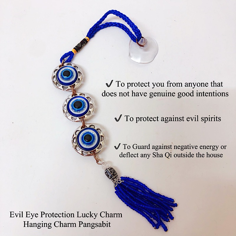 Evil Eye Protection Lucky Charm Hanging Charm Pangsabit | Shopee ...