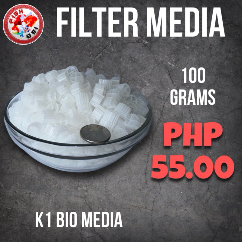 K1 Biological Filter Media (100g) for Aquarium & Pond | Sump Filter ...