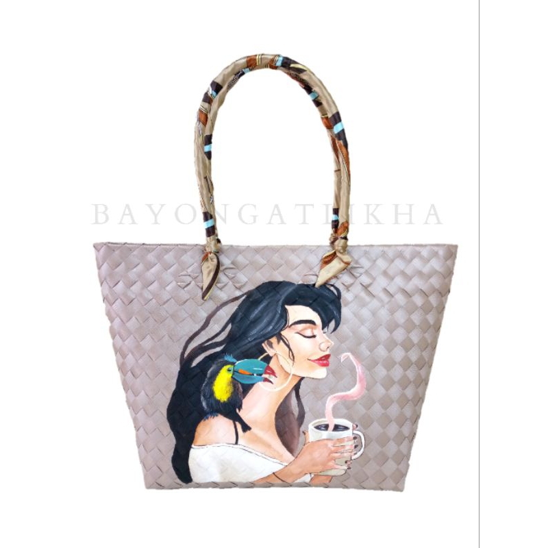 Hand painted bayong bags/Lady bayong bag/Painted bayong | Shopee ...