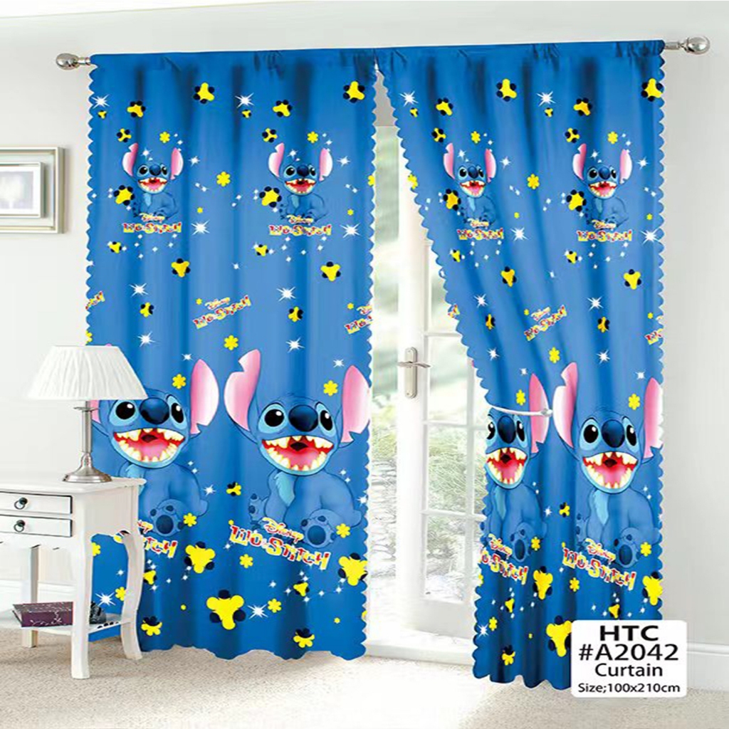 Stitch Curtain New Kurtina Curtains For Window Door 130cm*200cm(1pcs ...