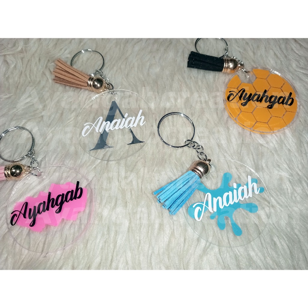 Personalized Acrylic Keychains ( personalized with name and design ...