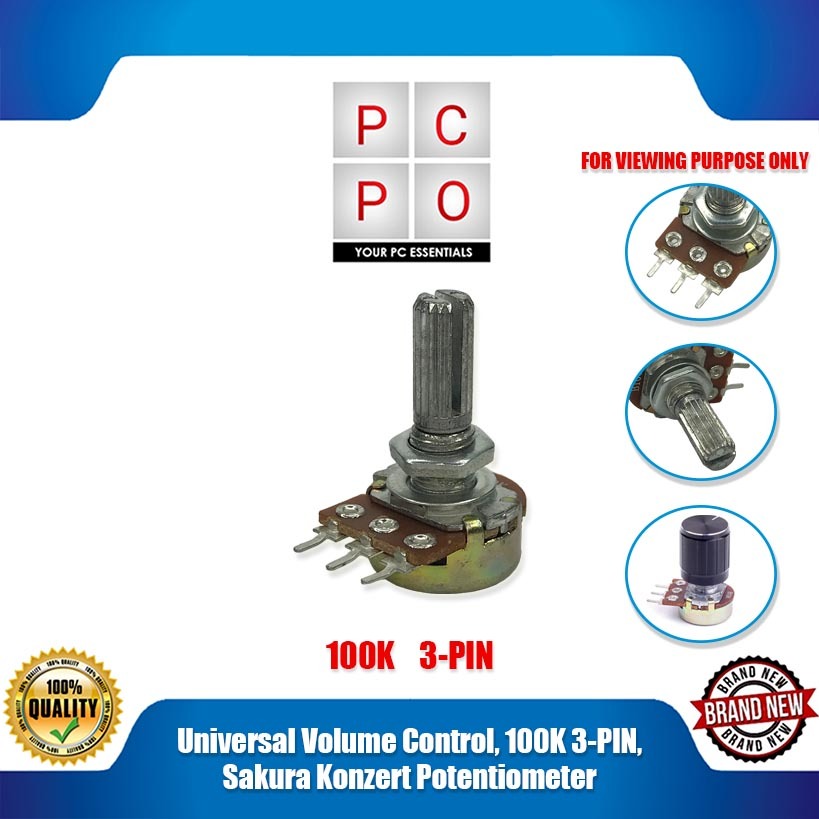 Universal Volume Control, 100K 3-PIN, Sakura Konzert Potentiometer ...