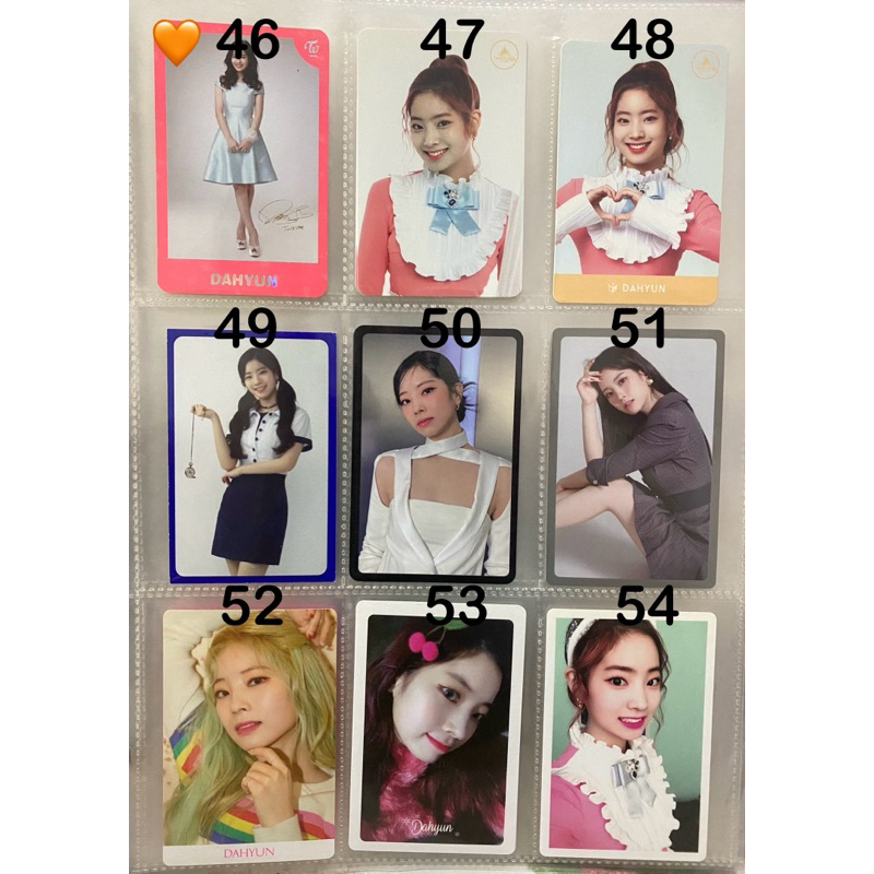 TWICE Dahyun Official Photocards 2 | Shopee Philippines