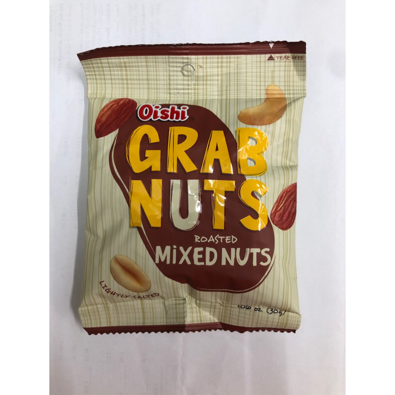 Oishi Grab Nuts Mixed Nuts 30g | Shopee Philippines