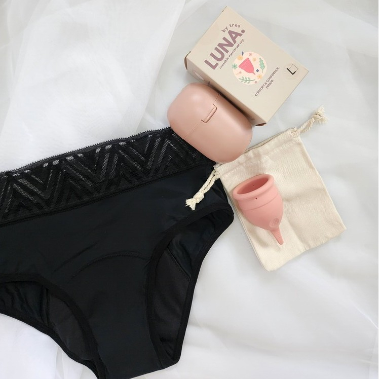 Luna Period Starter Kit - Menstrual Cup Set + 1 Period Underwear (Stain ...