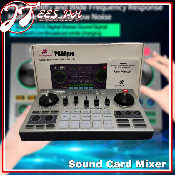 Professional Podcast Audio Mixer, DJ Mixer Sound Card, Full-featured DJ Mixer Controller with BT ...