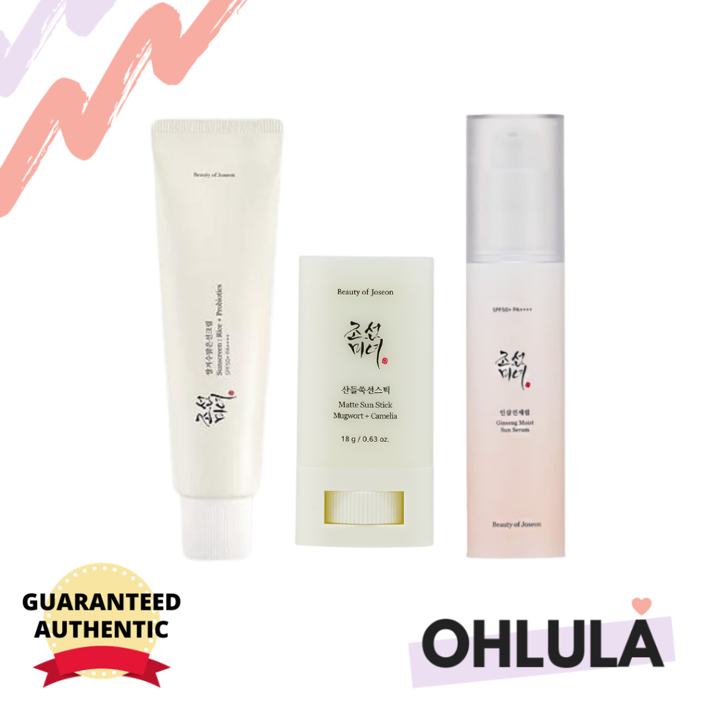 Beauty of Joseon Relief Sun | Matte Sun Stick | Ginseng Moist Sun Serum ...