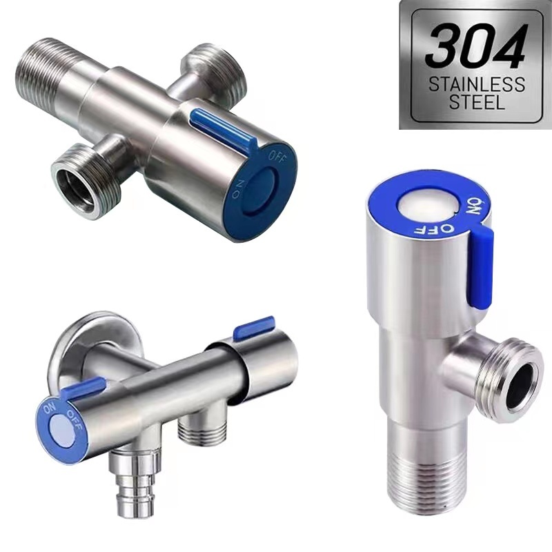 304 Stainless Steel Two Way Angle Valve double faucet multi functional Shopee Philippines