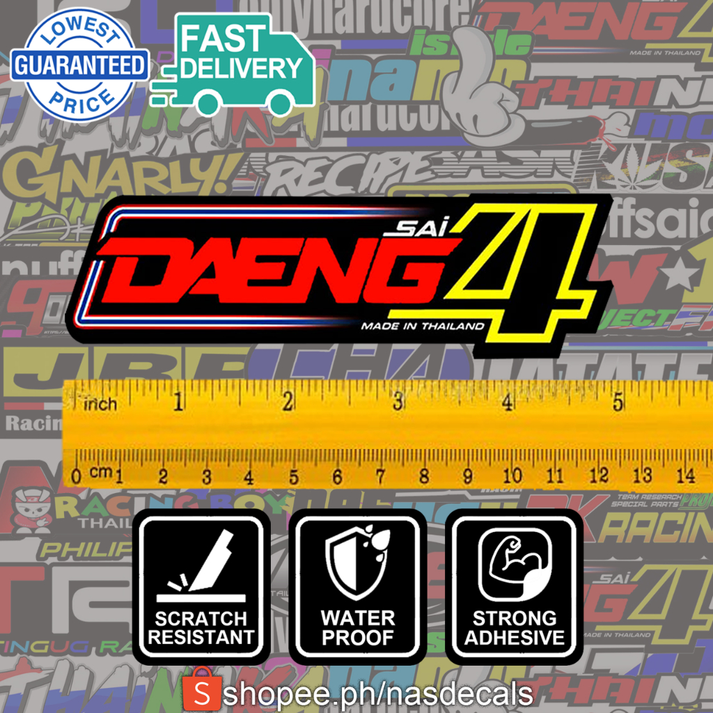 THAI Stickers Collection 1 Waterproof Vinyl Sticker Decals JRP Thailand ...