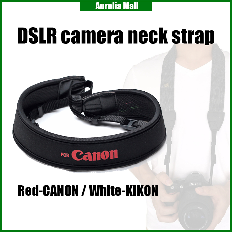 DSLR Camera Neck Strap Rubber Camera Strap For Tight Pressure Relief ...