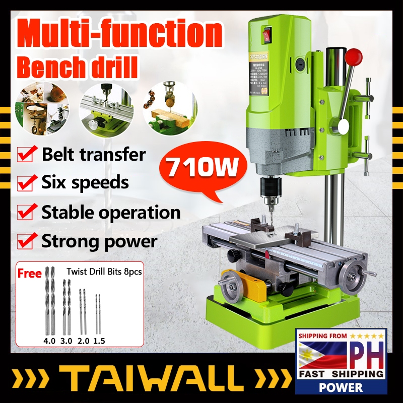 Multifunctional Bench Drill Press Industrial Heavy Duty 13mm 710W ...