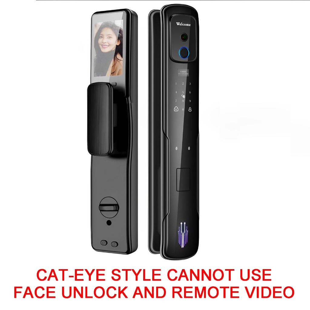 Face Recognition Smart Door Lock With Security Camera Password Face ...