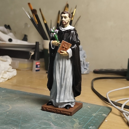 St. Dominic De Guzman | 3D-Printed Custom UV-Resin Figurines | Shopee ...