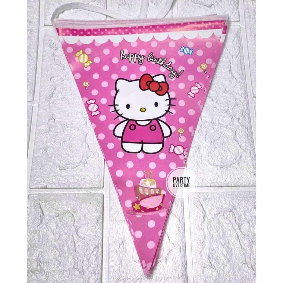 Hello Kitty Character Banderitas Triangle Flag Banner Birthday ...