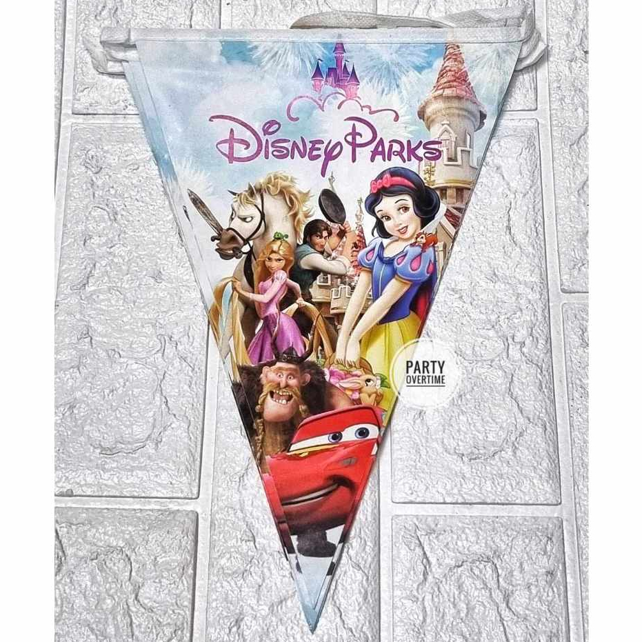 Disney Princesses Snow White Rapunzel Tangled Banderitas Triangle Flag ...