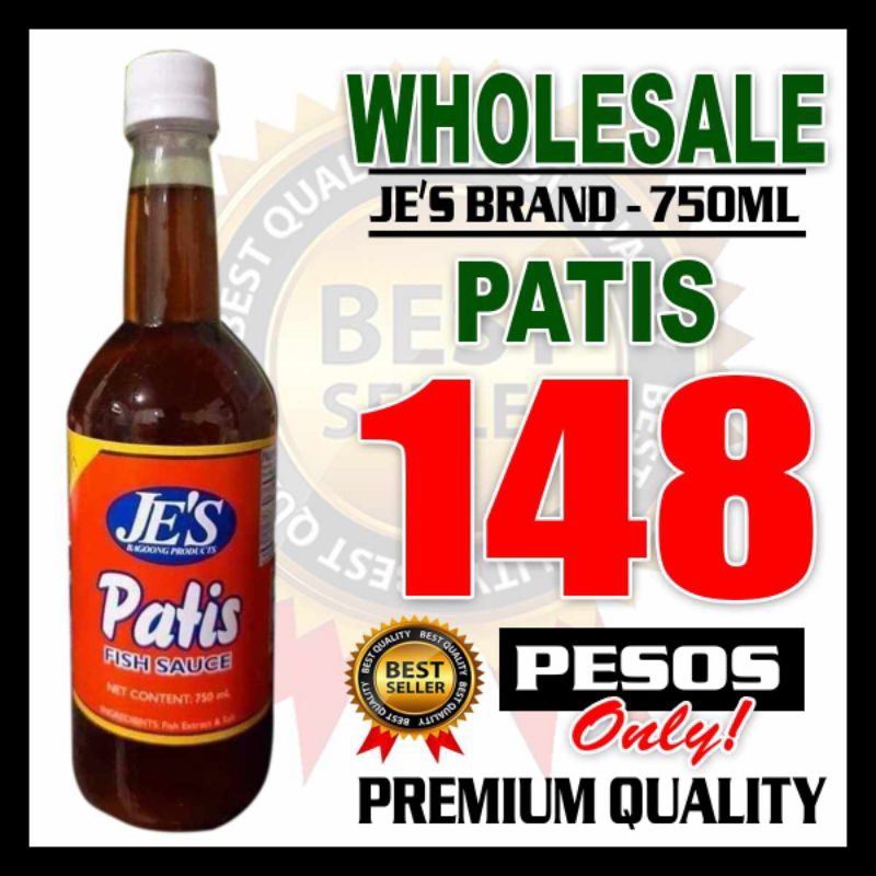 Pangasinan Best JE'S Pure Patis 750ML | Shopee Philippines